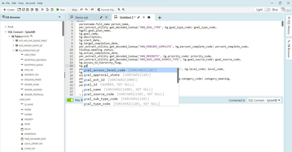 Sqlconnect An Oracle Cloud Tool By Splashbi 
